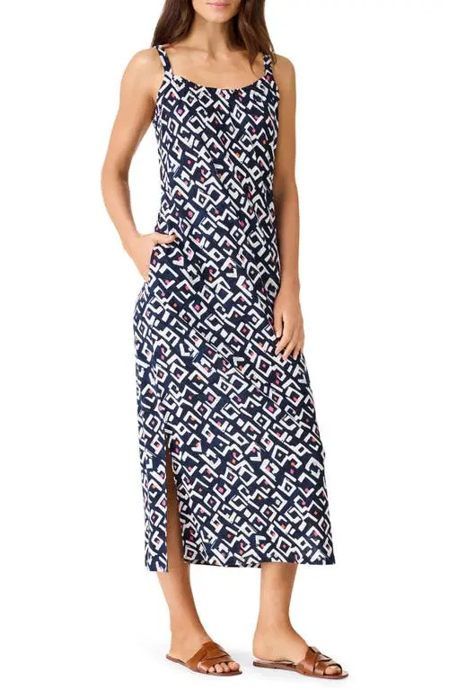 NIC+ZOE Indigo Angles Sundress