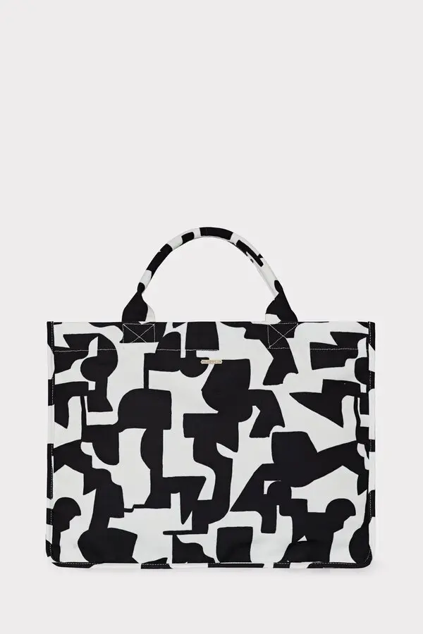 MILLY CABANA Mimi Canvas Tote
