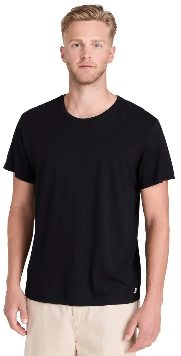 Marine Layer Signature Crew Tee - Black