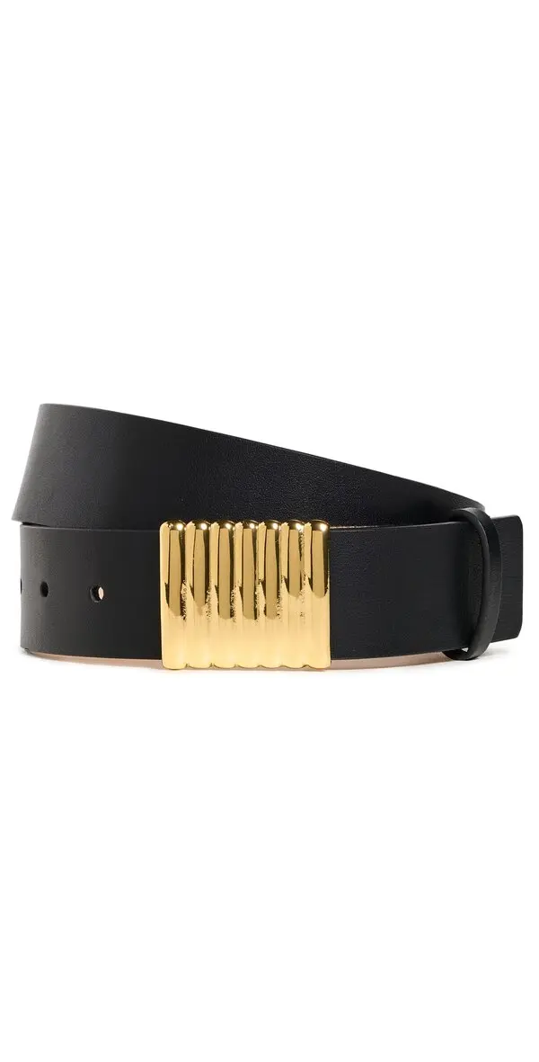 HEAVEN MAYHEM Leather Belt - Black/gold