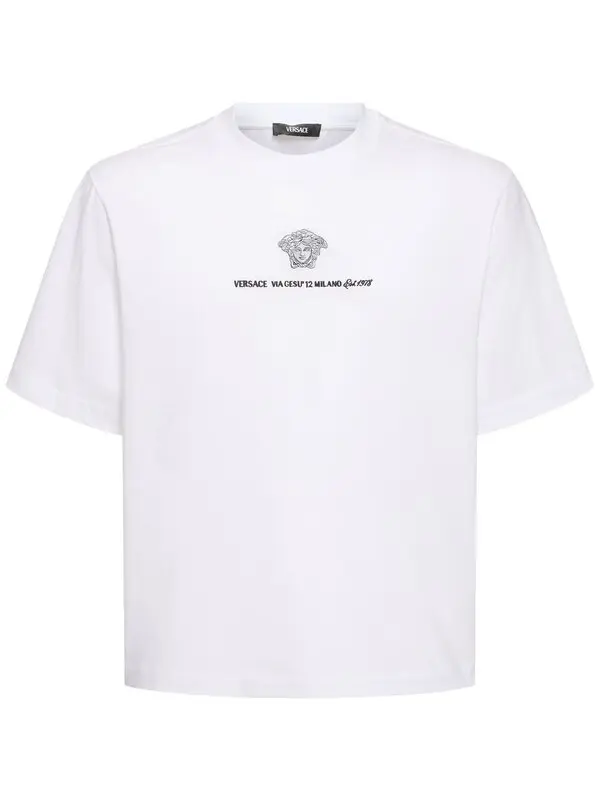 VERSACE】コンパクトコットンジャージーTシャツ 関税&送料込