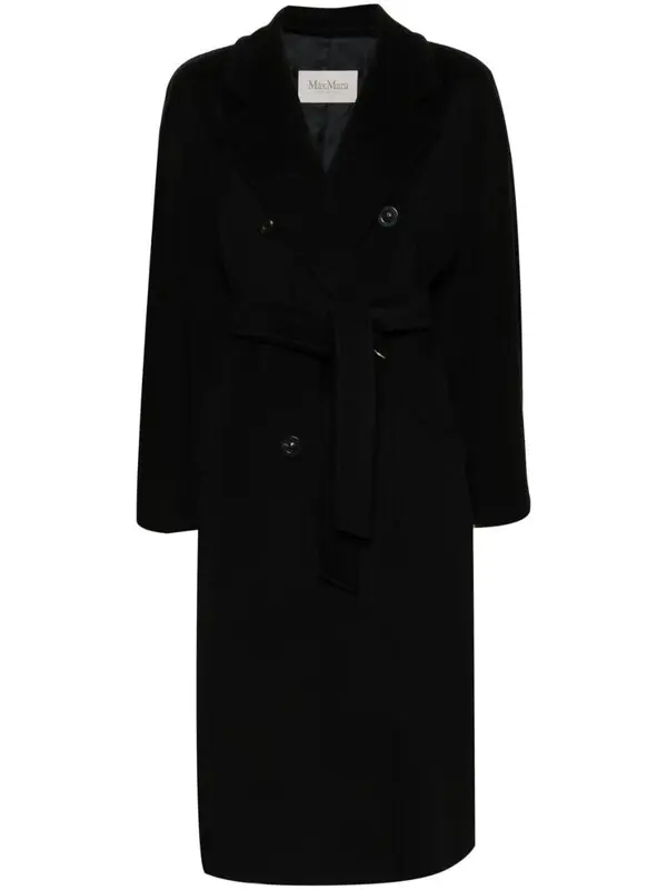 Max Mara Madame Belted Coat - Black