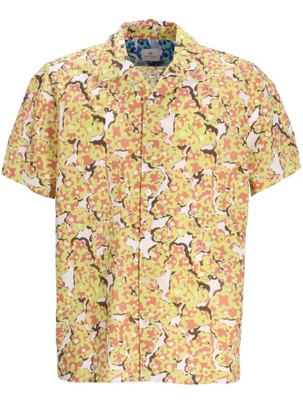 Paul Smith Bold Florals Shirt - Yellow