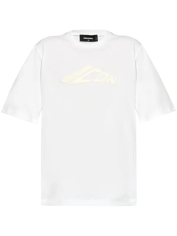 Dsquared2 Icon Logo-embossed T-shirt - White