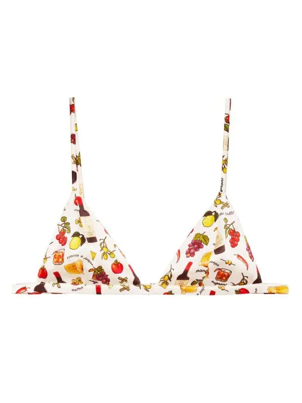 Fleur Du Mal Luxe Triangle Bra - Black