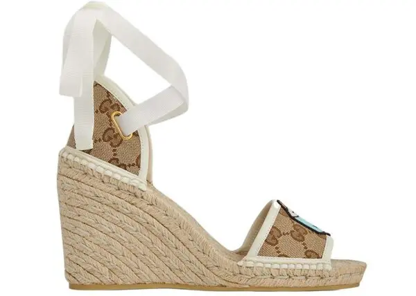Gucci Gg Espadrille With Patch - Beige