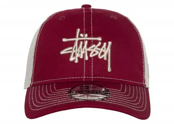 StüSsy 9twenty Basic Trucker Hat - Cardinal | Editorialist