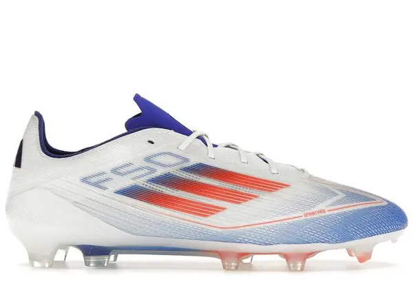 Adidas F50 Elite Fg Athletic Shoes - Cloud White/solar Red/lucid Blue