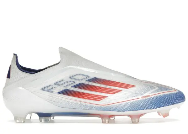 Adidas F50 Elite Laceless Fg - Cloud White/solar Red/lucid Blue