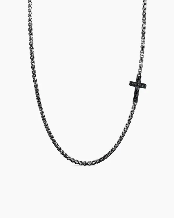David Yurman Streamline® Cross Station Necklace In Sterling Silver With ...