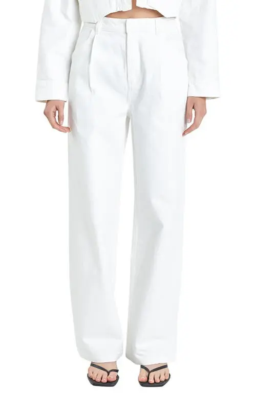 GREY LAB High-waisted Wide Leg Trousers