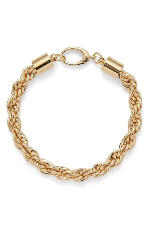 Lady Grey Xl Rope Chain Bracelet - Gold