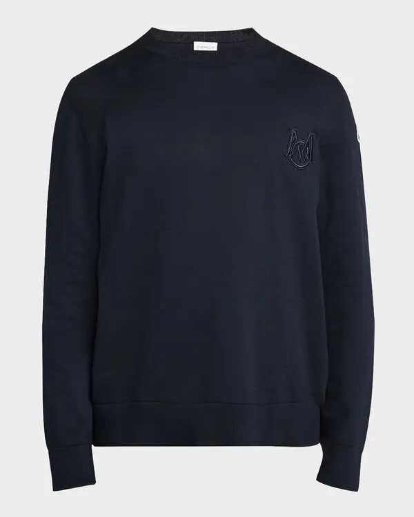 Moncler Logo Crewneck Sweater - Navy