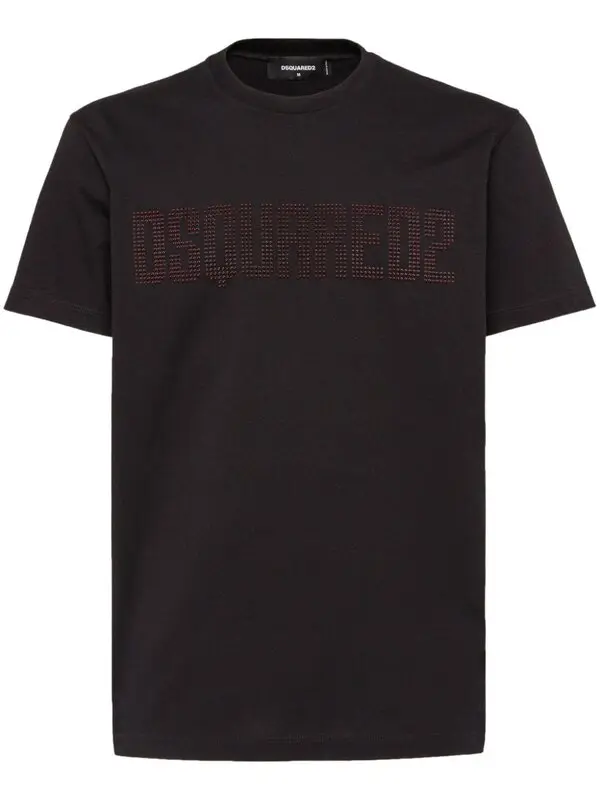 Dsquared2 Crystal-logo Cotton T-shirt