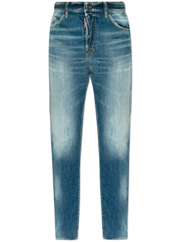 Dsquared2 Layered-effect Straight-leg Jeans