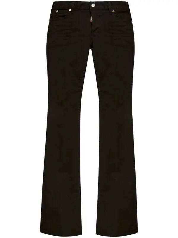 Dsquared2 Flared Jeans With Logo Patch