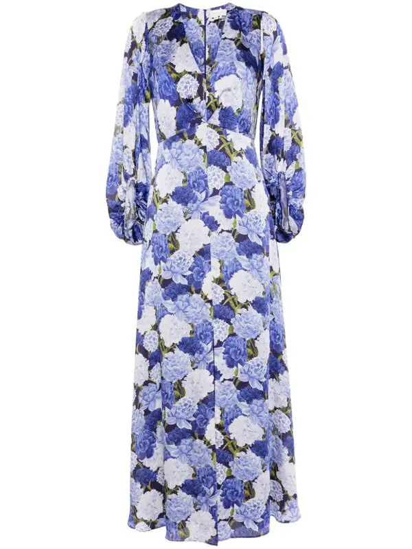 Sachin & Babi Jenny Floral-print Maxi Dress - Blue