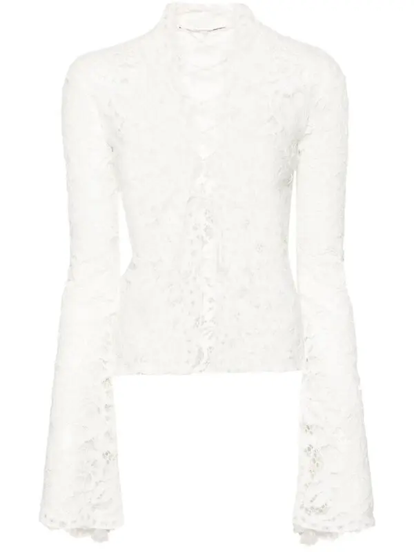MANURI Sally Lace Blouse - White
