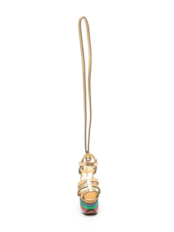 FERRAGAMO Platform Shoe Leather Keychain