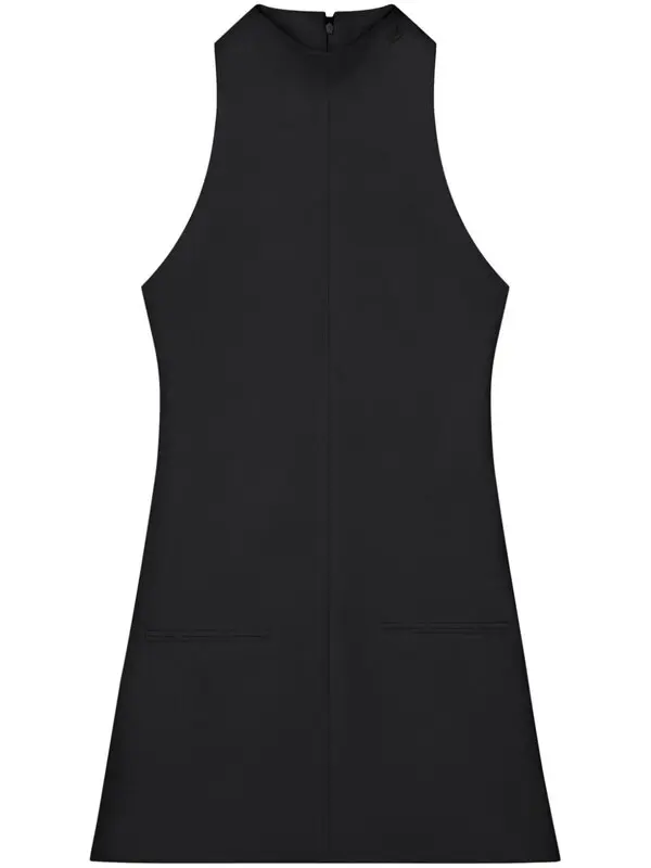 COURREGES Sleeveless A-line Dress - Black