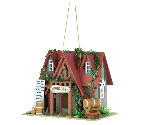 ZINGZ & THINGZ Cottage Winery Birdhouse