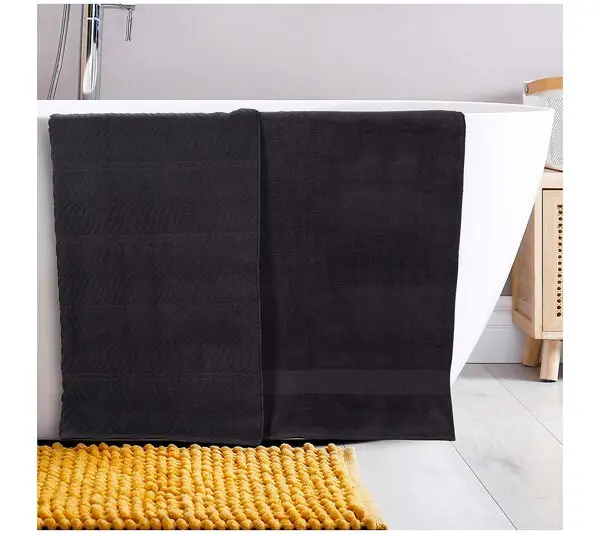 SUPERIOR Chevron Zero Twist Cotton Soft 2pc Bat H Sheets