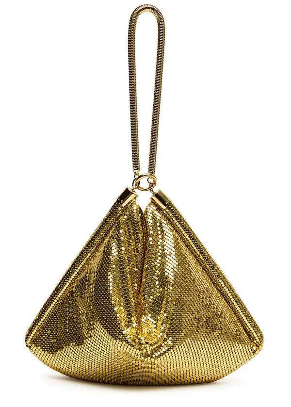 Rabanne Pixel Tube Chainmail Shoulder Bag