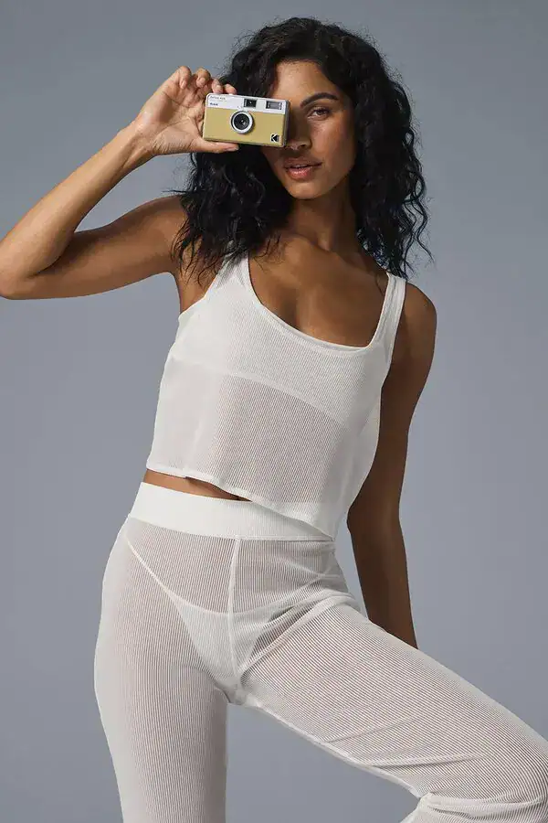 Alo Striped Mesh Tropical Tank ブラトップセット Striped Mesh