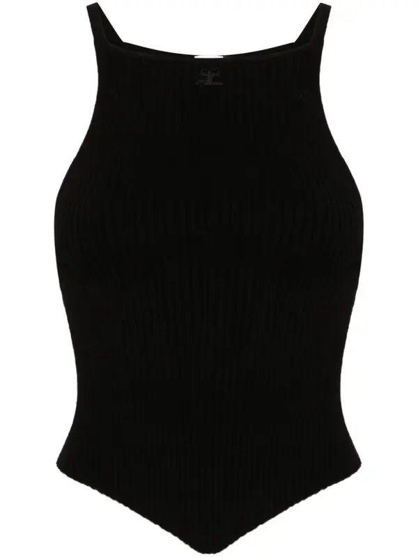 COURREGES Signature Top - Black