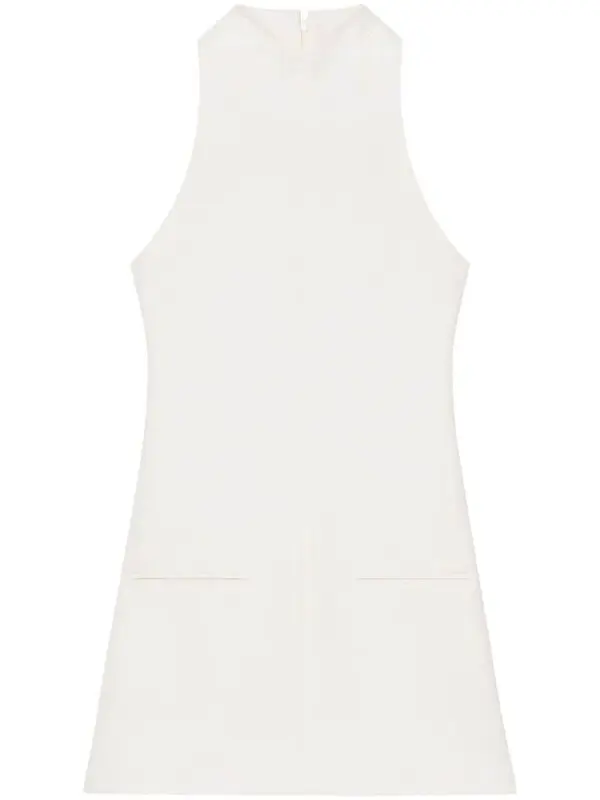COURREGES Sleeveless A-line Dress - White
