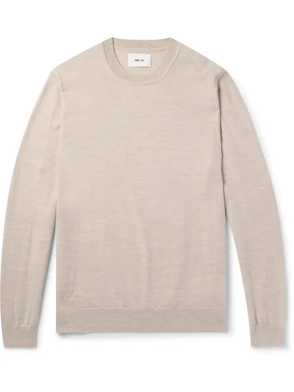 Nn07 Ted 6605 Wool Sweater - Neutrals