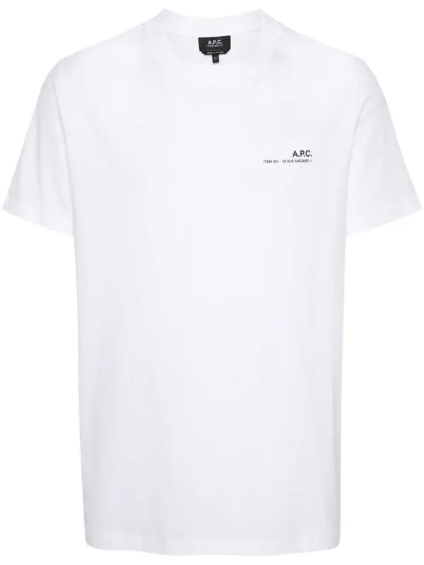 A.p.c. Logo-print Cotton T-shirt - White