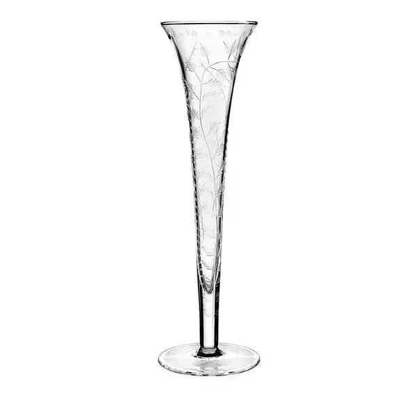 WILLIAM YEOWARD CRYSTAL Fern Lily 19 Trumpet Vase