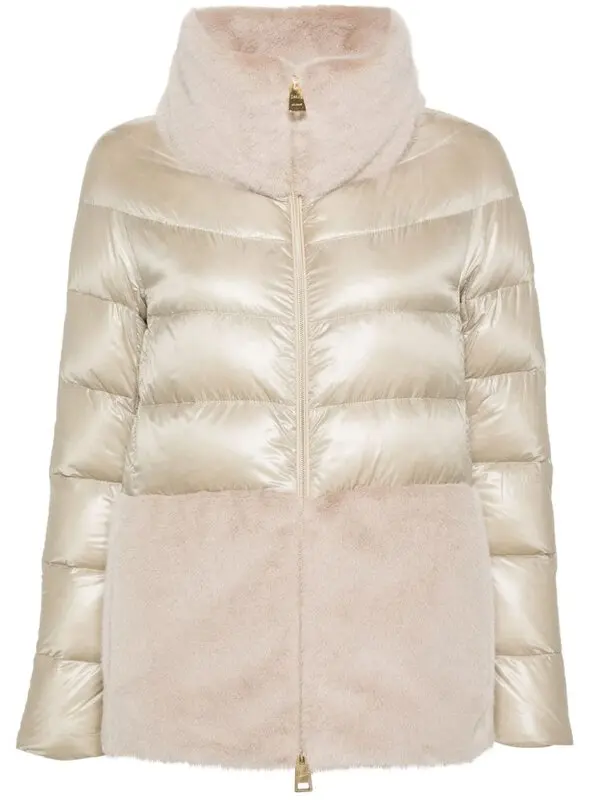 Herno Faux-fur Puffer Jacket