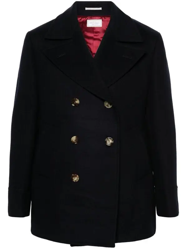 Brunello Cucinelli Double-breasted Felted Coat