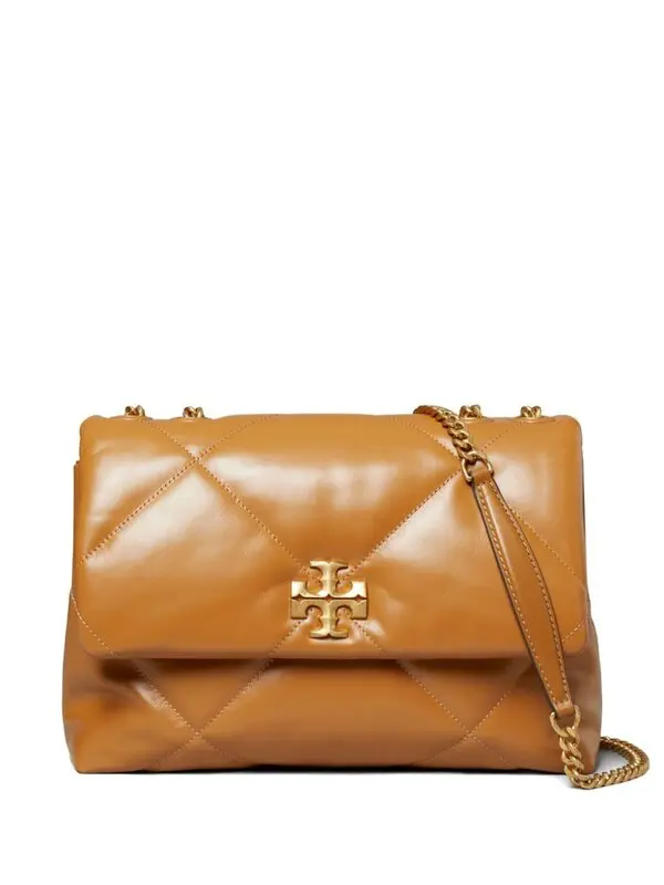 Tory Burch Kira Diamond-quilted Convertible Shoulder Bag - Brown