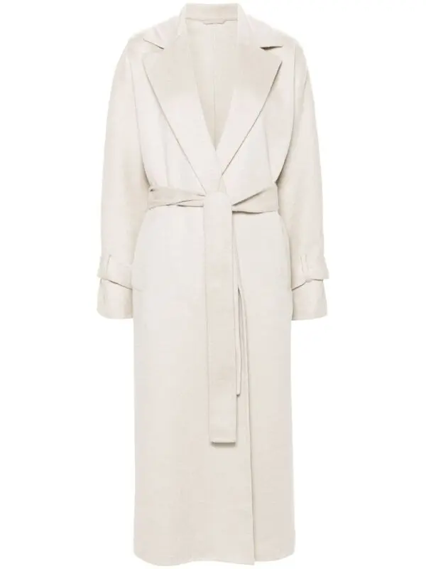 Brunello Cucinelli Cashmere Belted Midi Coat