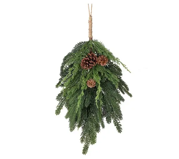 VALERIE PARR HILL 24' Cedar And Spruce Cone Teardrop Valerie