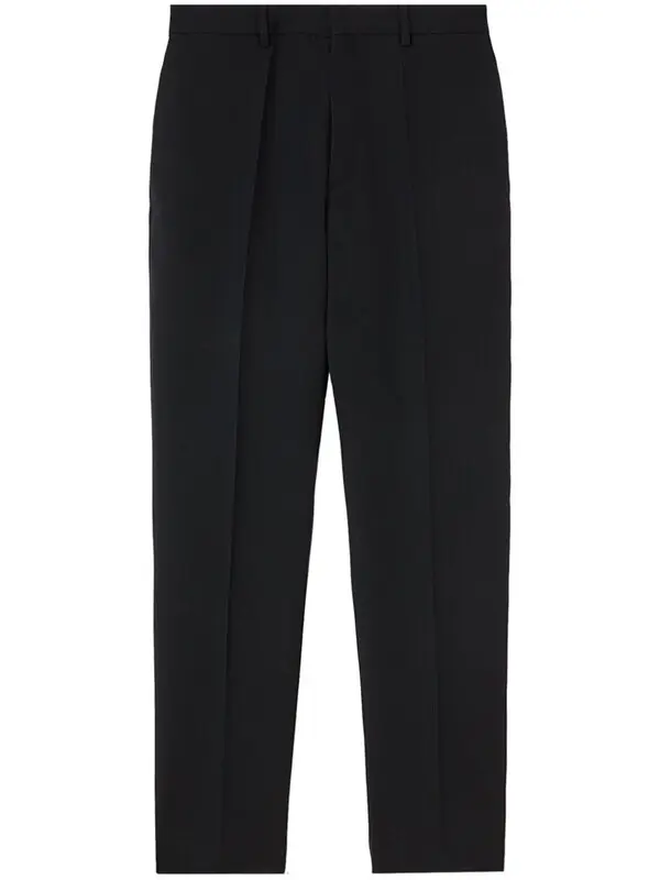 JIL SANDER Tapered Wool Trousers - Blue