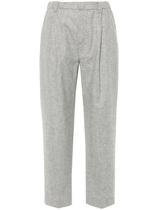 Brunello Cucinelli Mélange Pleated Trousers