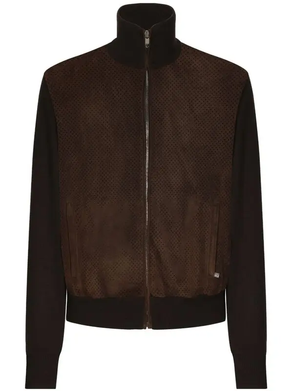 Dolce & Gabbana Zip-up Bomber Jacket - Brown