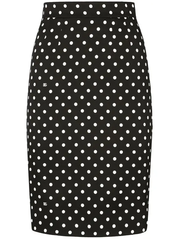 Dolce & Gabbana Polka-dot Pencil Skirt