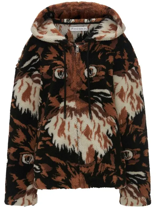JW Anderson Faux-fur Hooded Jacket