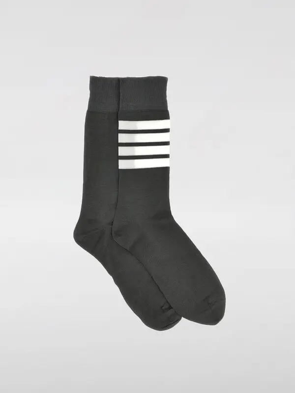 Thom Browne Crew Socks - Grey