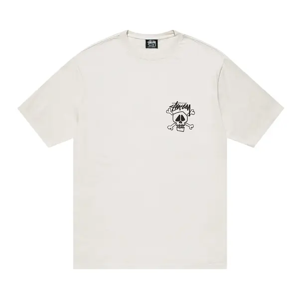 StÜssy Skull And Bones Pigment Dyed Tee