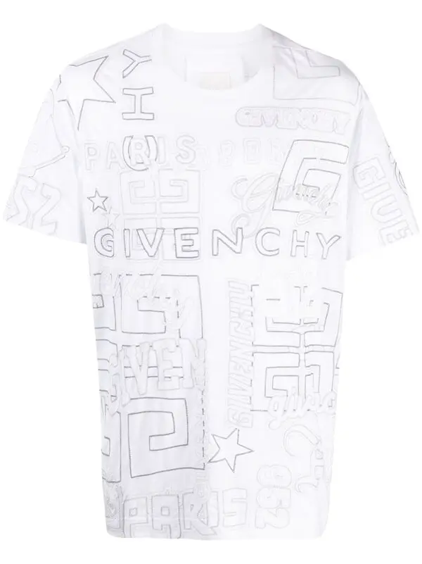 Givenchy Embroidered-design Cotton T-shirt