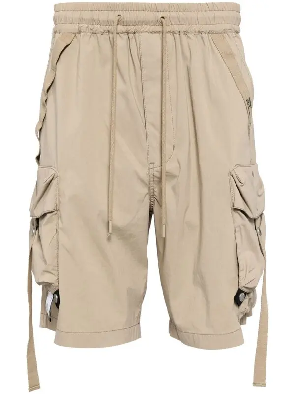 Musium Drawstring-Waist Cargo Shorts In Brown 30% Off - Main Image