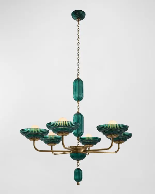 ALLEGRI CRYSTAL BY KALCO LIGHTING Verde 6-light Chandelier