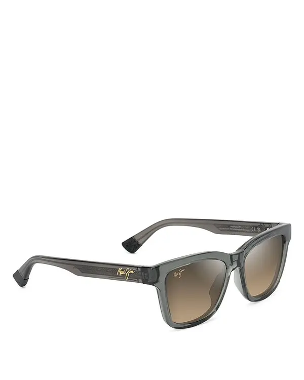 Maui Jim Hanohano Classic Square Sunglasses - Gray/brown Polarized Gradient