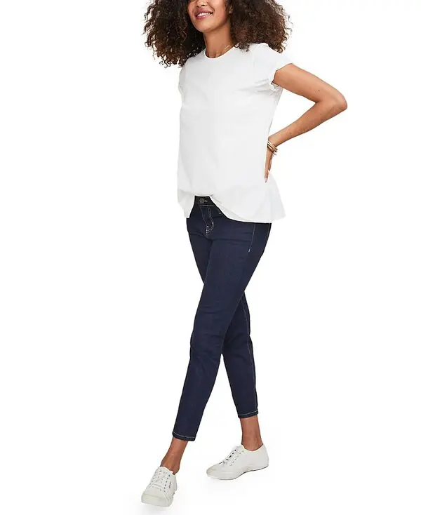 Hatch Collection Maternity Nursing Tee - White